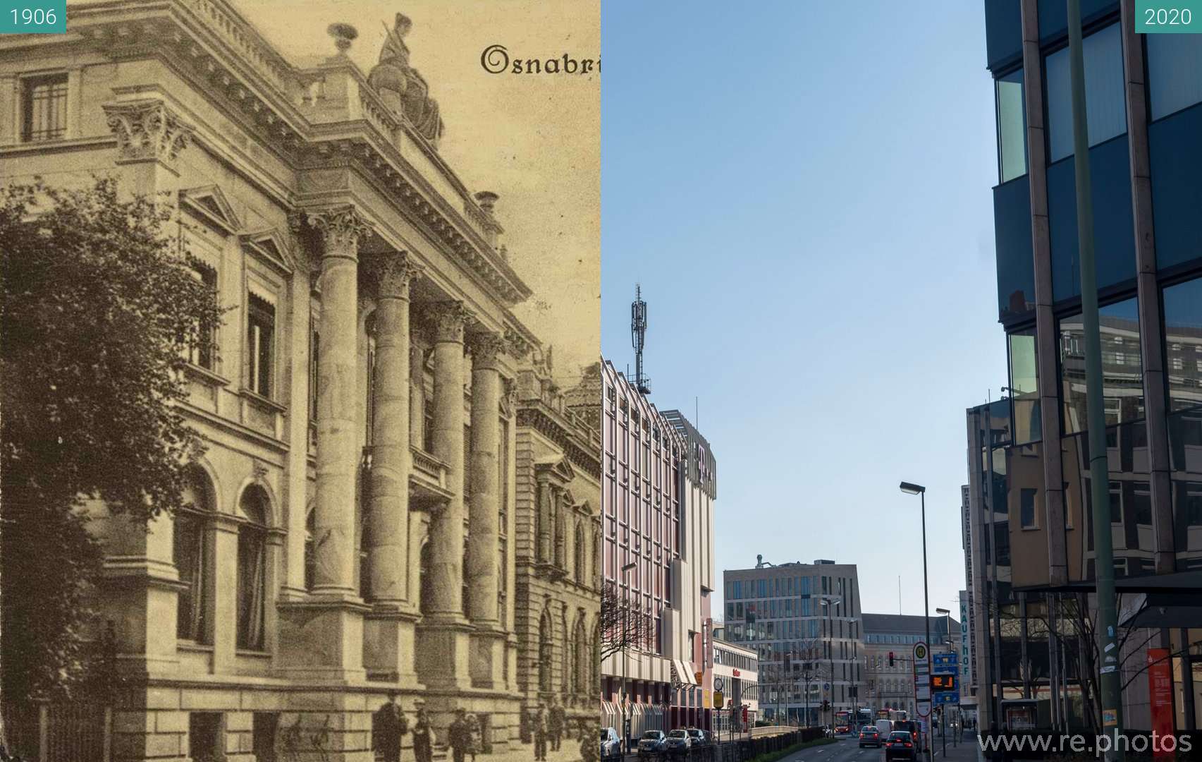 Damals und Heute: Wittekind Strasse (05.1906 & 03.2020)