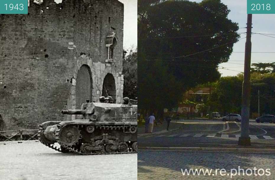 Before and After: The Battle of Porta San Paolo, Rome, 10 September ...