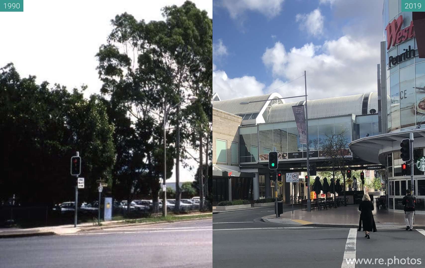 Before and After: Riley Street, Penrith (1990 & 2019)