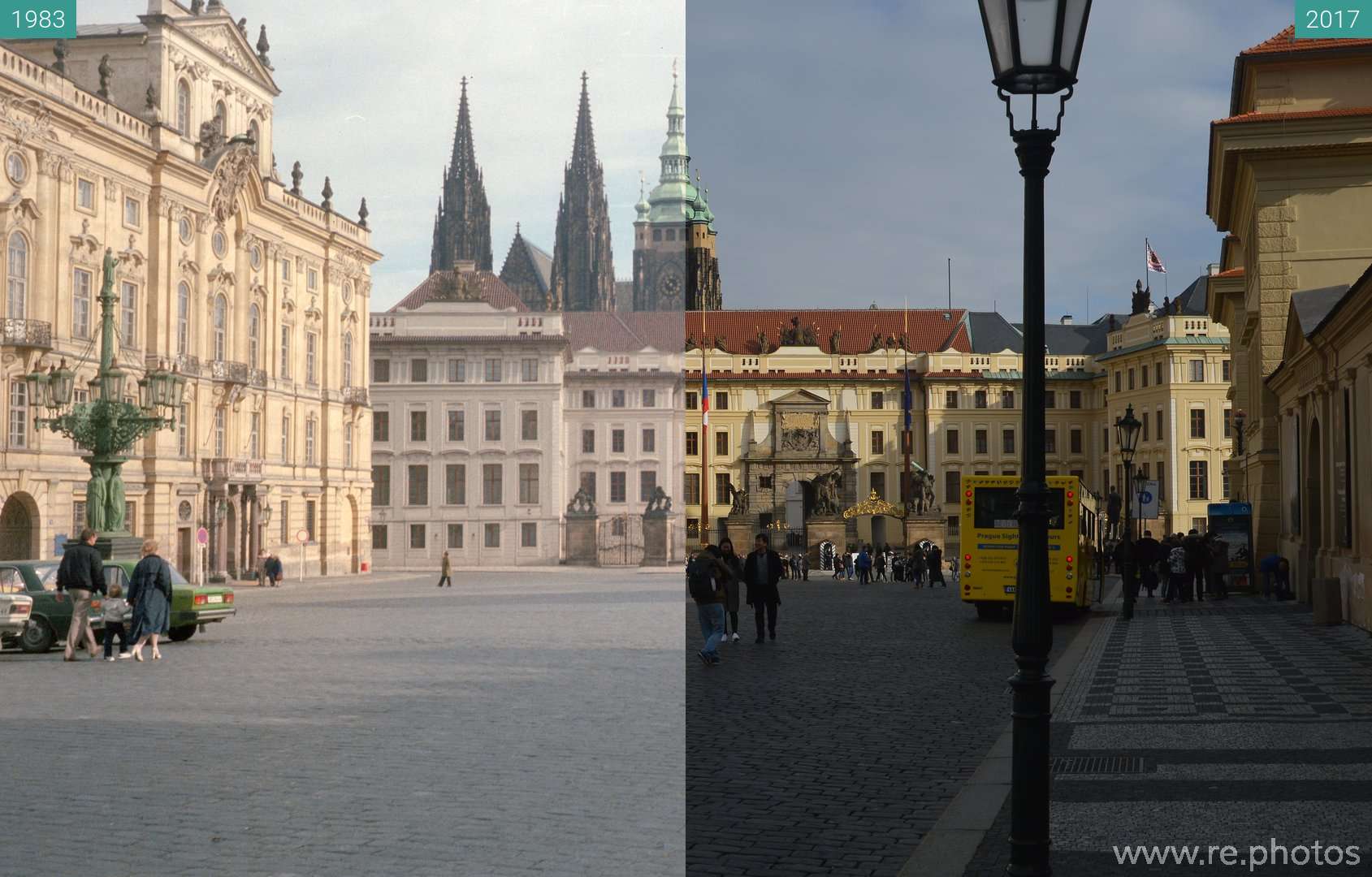Before and After: Prag, Burg (1983 & 2017-Nov-15)