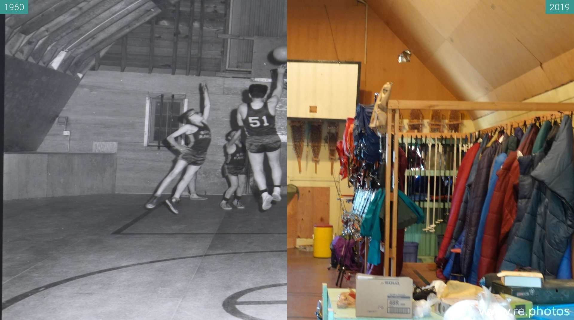 Before and After: Loft of the Art Barn at YBGR (1960 & 2019)