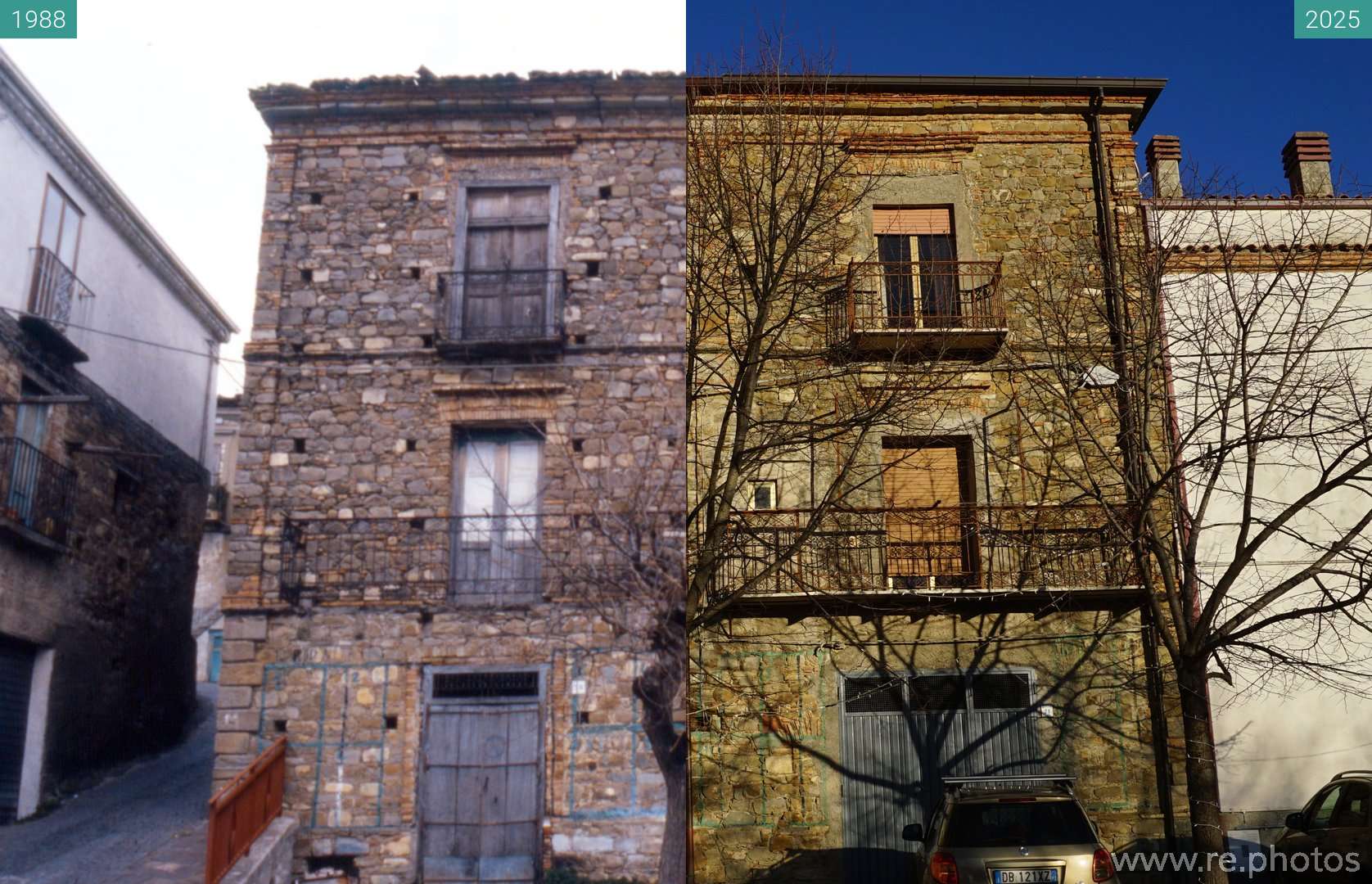 Before and After: Carbone, Piazza 24 Maggio (1988 & 2025)