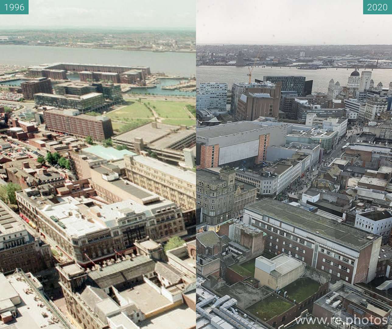 Before and After: Liverpool 1996-2020 (1996 & 2020-Feb-29)