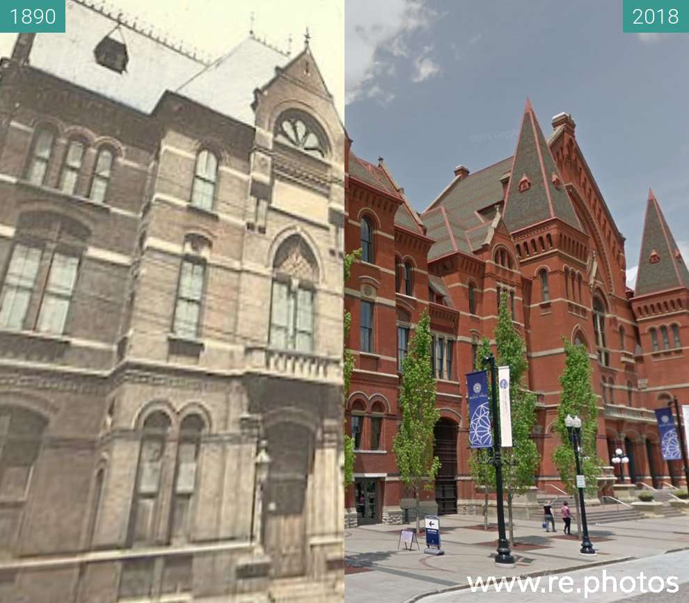 Before and After: Cincinnati Music Hall (1890 & 2018)
