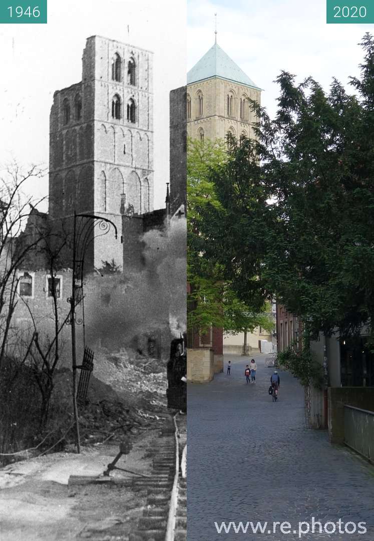 Before and After: Münster after WW2 (1946 & 05/2020)