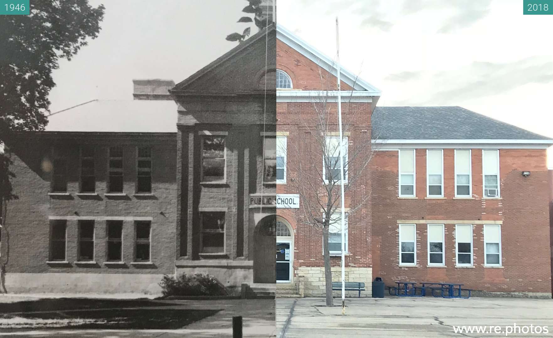 Damals und Heute: Former Jackson County (Iowa) Courthouse (1946 & 21.02 ...