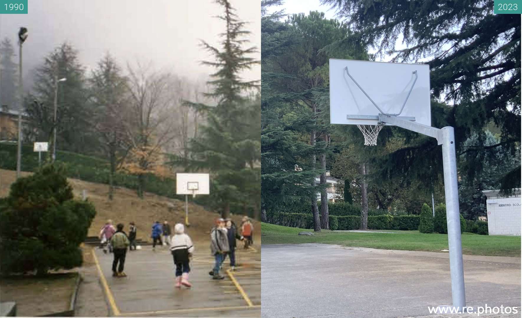 Before and After: Scuola elementare Pazzallo (1990 & 2023)