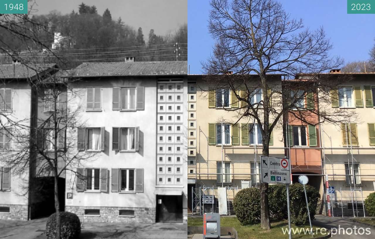 Before and After: Case popolari, Rino Tami - Lugano (1948 & 2023)