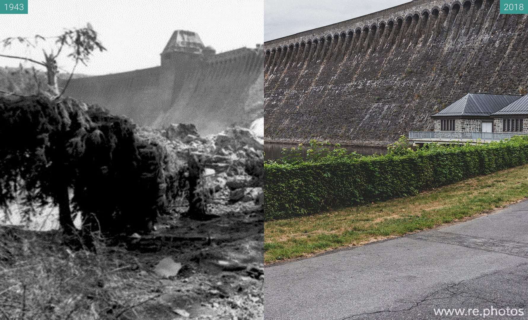 Before and After: The Dam Busters (05/1943 & 2018-Aug-15)