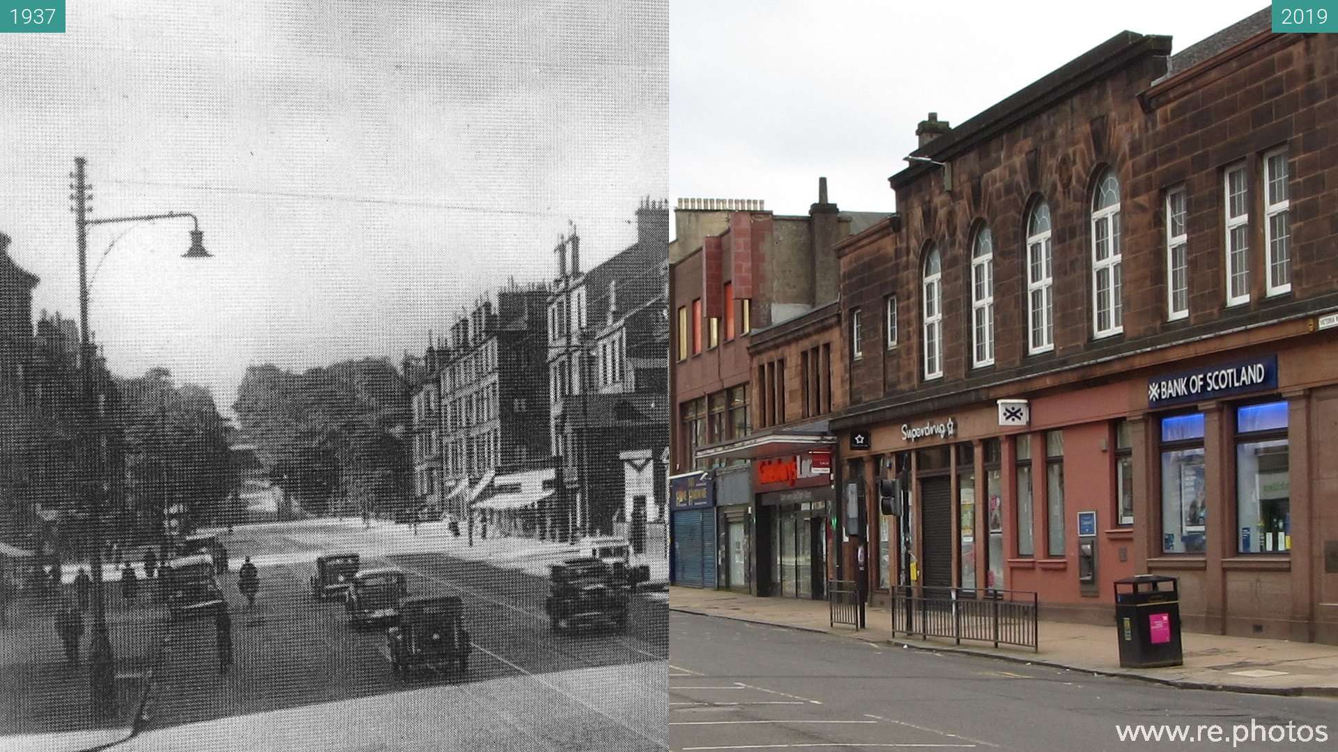 Before and After: Victoria Road (1937 & 2019-Mar-24)