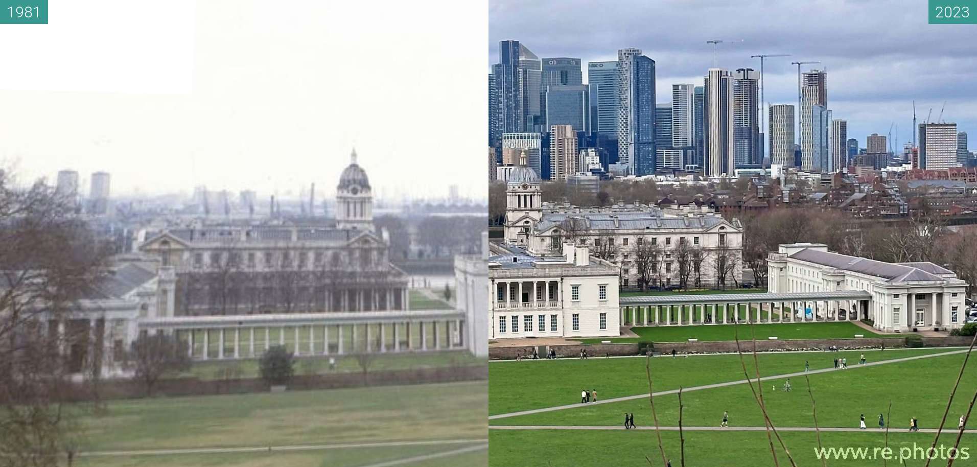 Before and After: London (1981 & 2023)