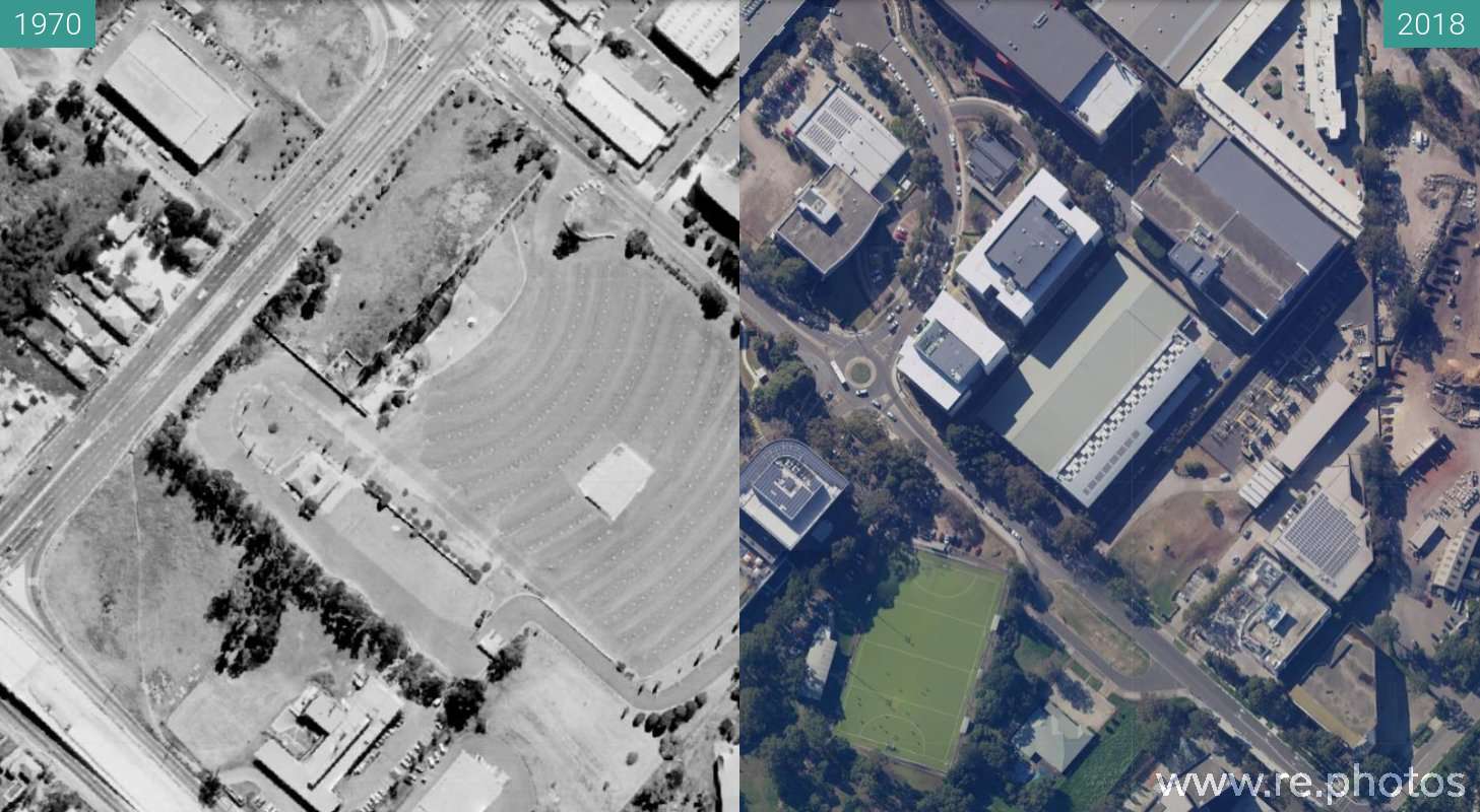 Before and After: North Ryde Drive-In (1970 & 2018)
