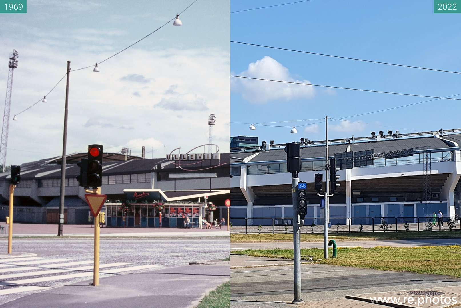 Before and After: Ullevi Stadion (1969 & 2022-Jul-01)